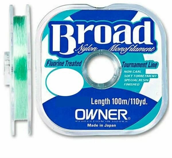 Леска OWNER BROAD длина 100 м диаметр 0.45 мм разрывная нагрузка 15 кг
