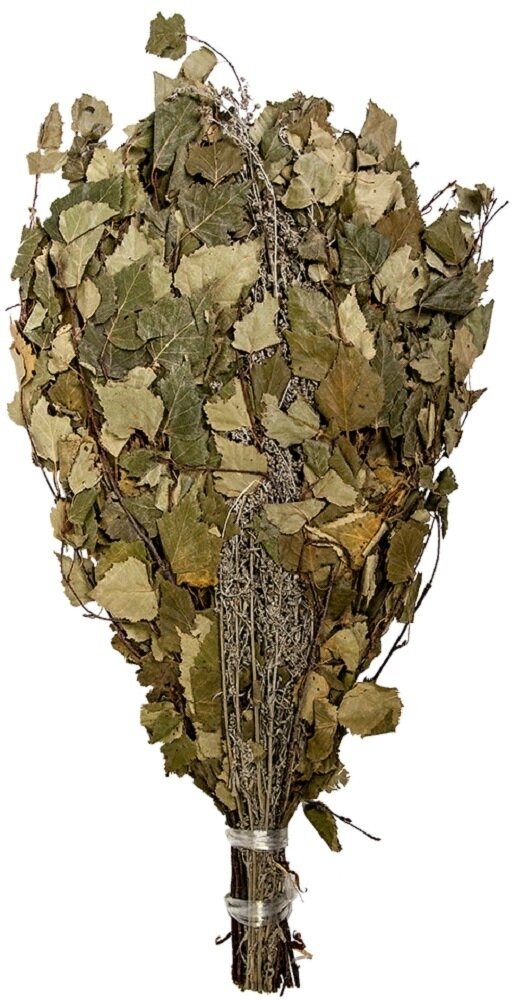 Веник для бани Банные штучки с полынью, березовый, 60×36см / товары для бань и саун