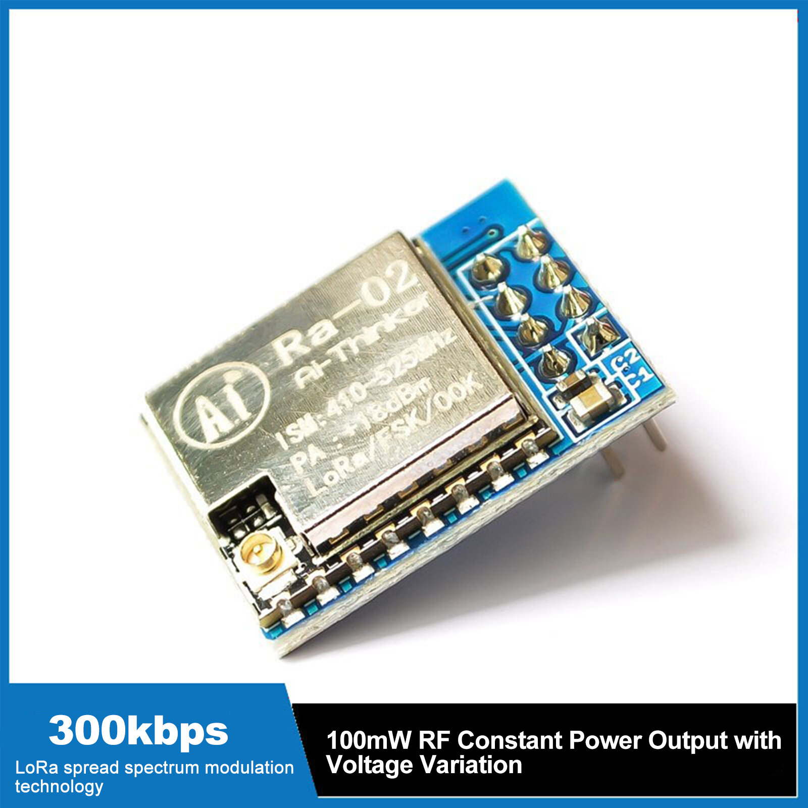 Беспроводной модуль LoRa с расширенным спектром, 433 МГц, SX1278, интерфейс SPI RA-02, антенна не требуется для связи на большие расстояния