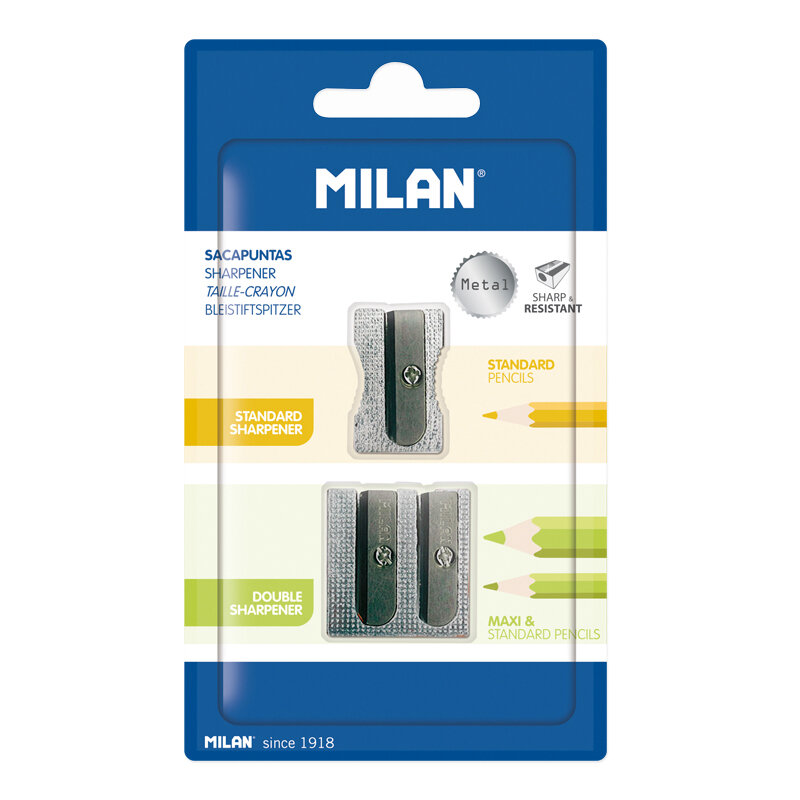 Milan Набор точилок для карандашей BWM9079-IV26 с одним отверстием и двойным отверстием