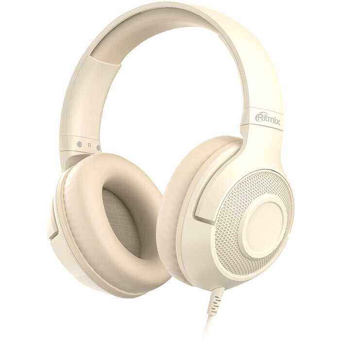 Наушники Ritmix RH-544 полноразмерные - 2м бежевые