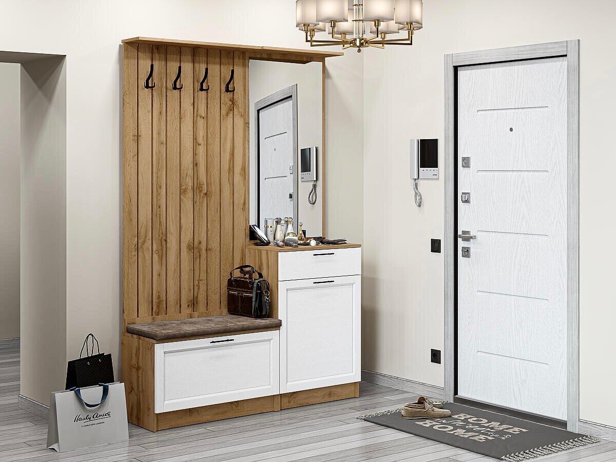 Прихожая Стиль 1.4 метра. Белый