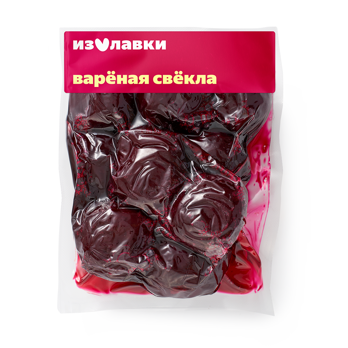 Варёная свёкла «Из Лавки», очищенная, целая, вакуумная упаковка, 0.5 кг