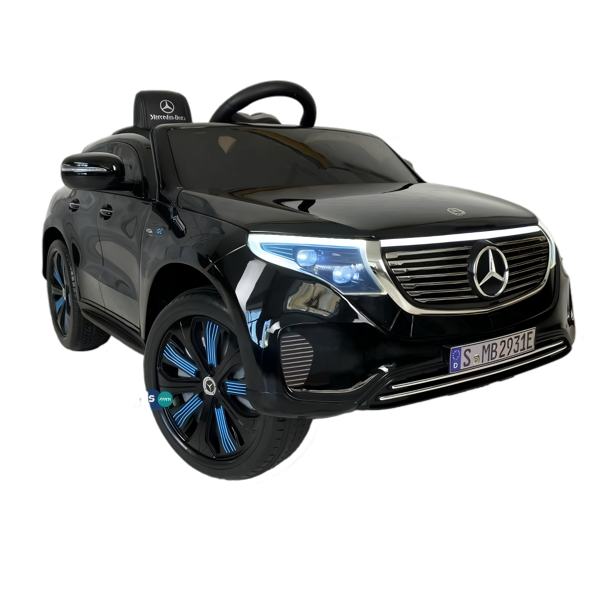 Электромобиль Mercedes-Benz EQC400 HL378, черный, 1 место, аккумулятор 1 х 12В/7Ач