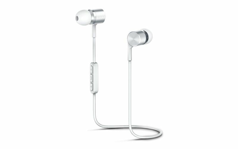 Наушники беспроводные OLMIO BTE-05, Bluetooth, white белые