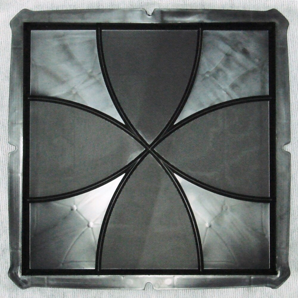 Форма для тротуарной плитки Цветок-шагрень 300х300х30 мм 10 шт