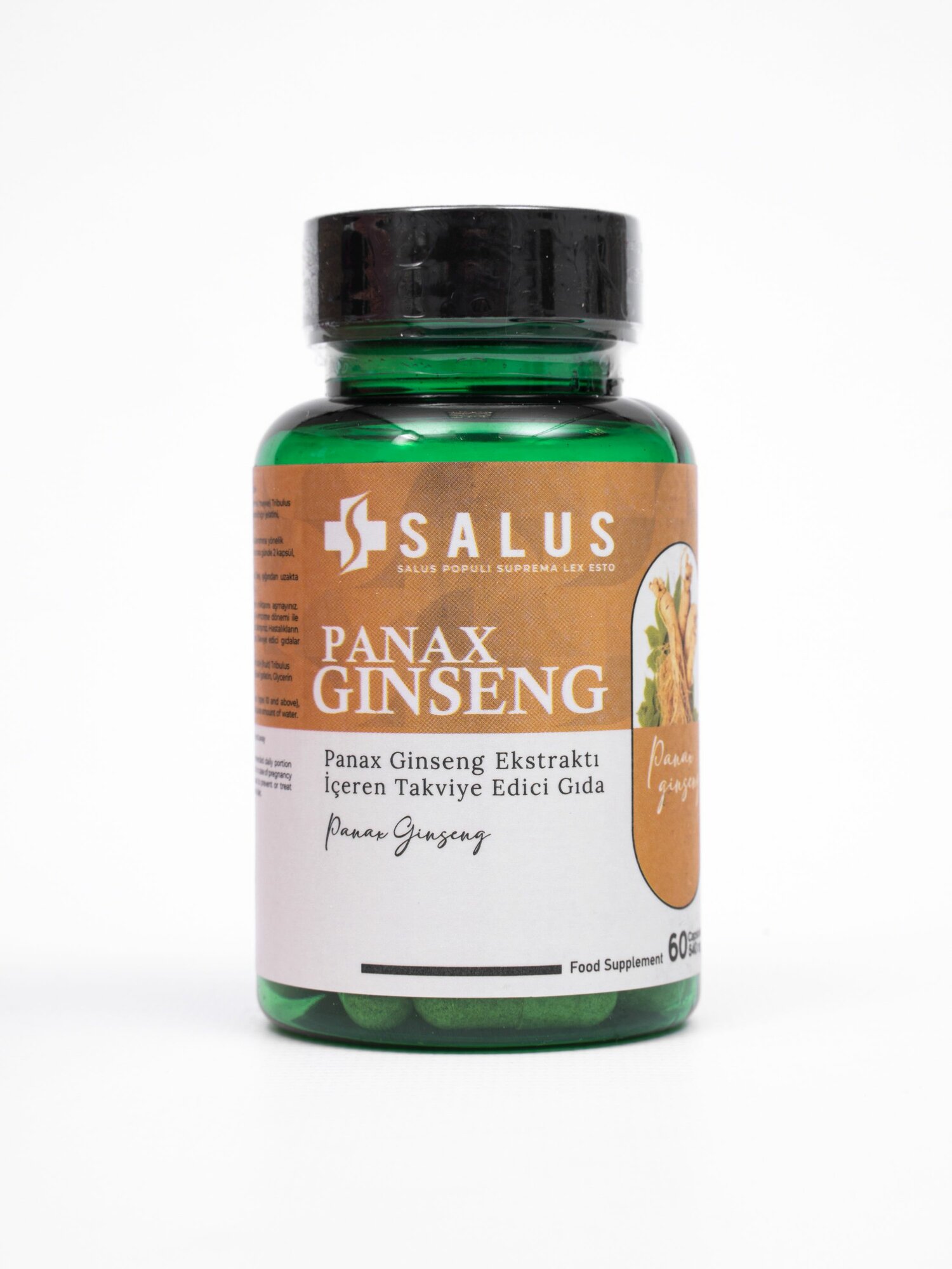 Экстракт красного корейского женьшеня. 60 капсул. Турция