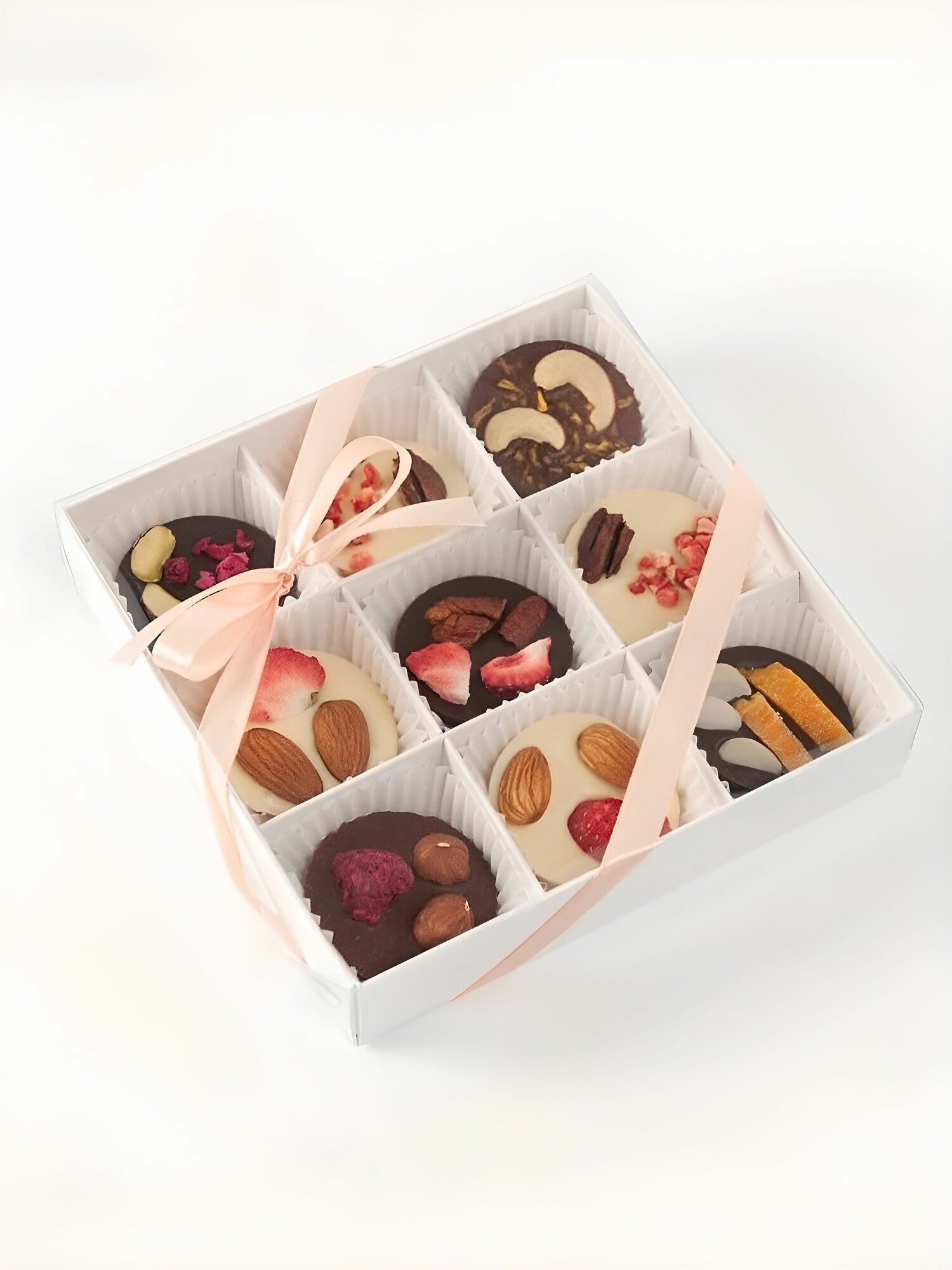 ShokoTrendy Конфеты шоколадные подарочные в коробке 9 мини шоколадок
