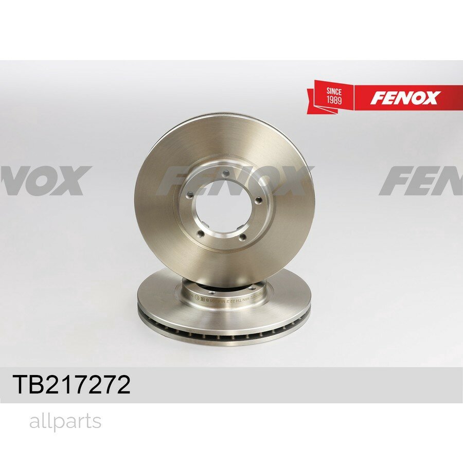 FENOX TB217272 Диск тормозной FORD TRANSIT 91-00 R14 передний вентилируемый