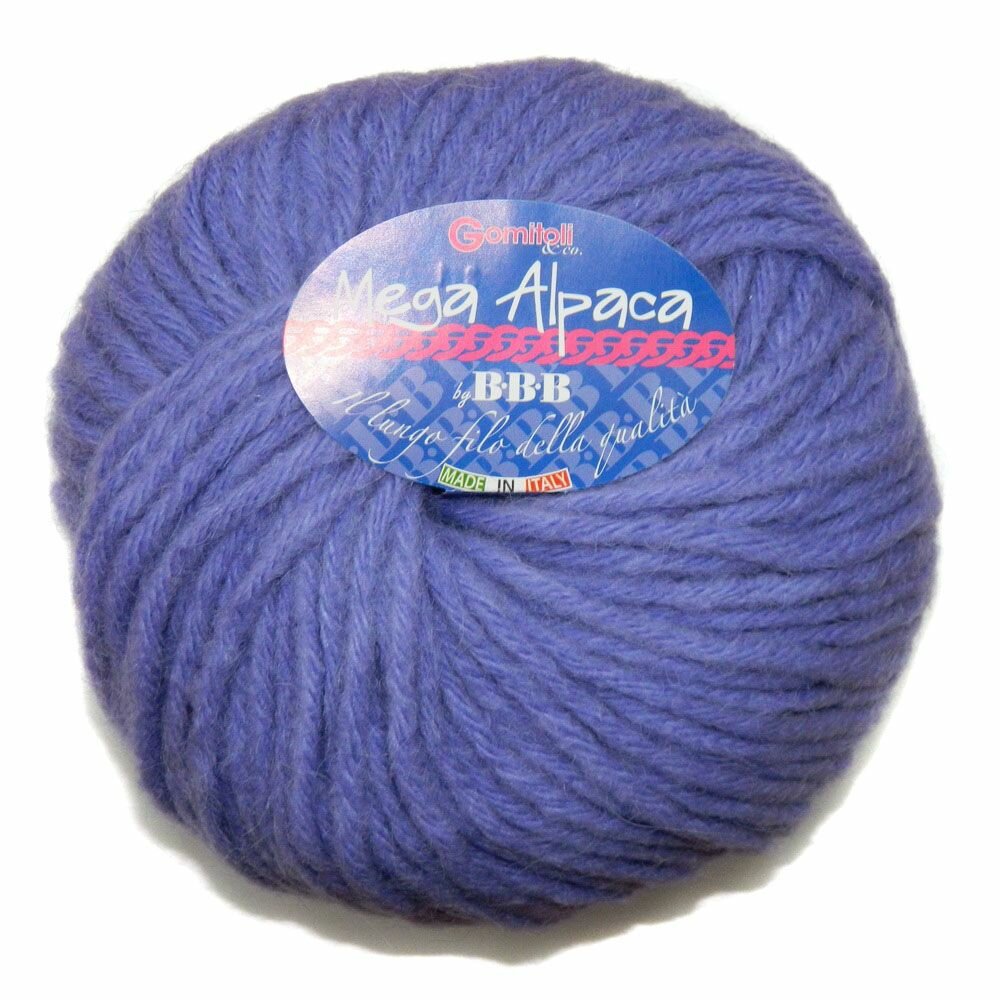 Пряжа BBB Filati Mega Alpaca 040 (10 мотков по 100г/80м) сирень