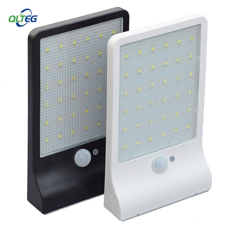 Солнечный светильник QLTEG 450 люмен, Black solar lamp, Холодный белый