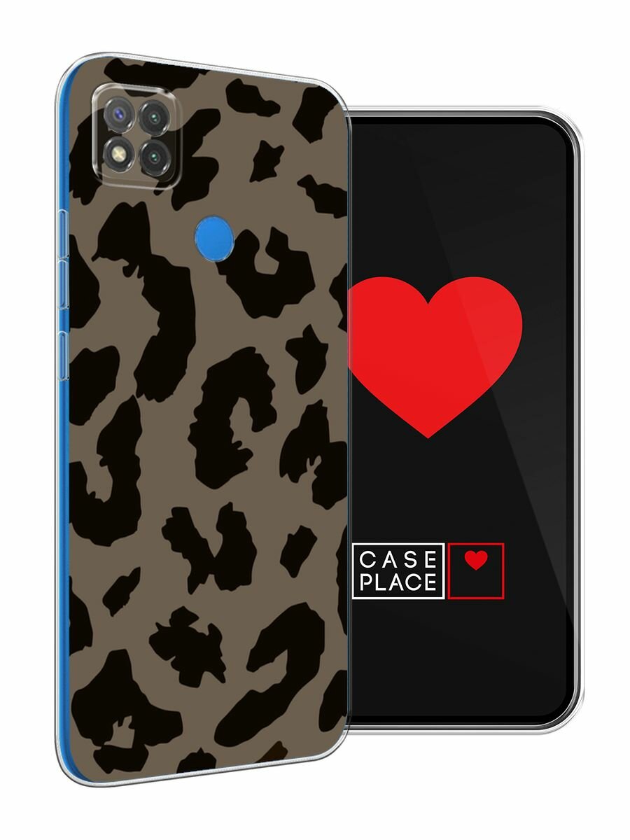 Чехол на Xiaomi Redmi 9C / Сяоми Редми 9C с принтом "Леопардовые пятна паттерн 1" — фото 1