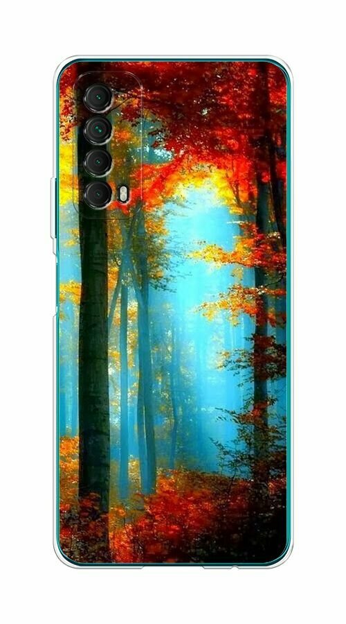 Чехол на Huawei P Smart 2021 / Хуавей П Смарт 2021 с принтом лес 1