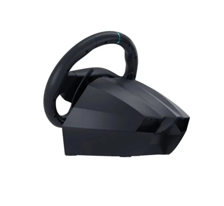 Игровой руль для гонок PXN с педалями и коробкой передач, совместим с PS4 и PS5, черный — фото 1