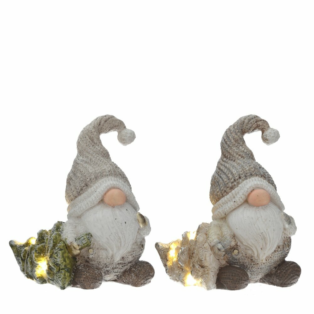 Фигрка декоративная "Гном" с подсветкой (LR44x2, прилаг), L1, L12 W7 H14 см, 2в.