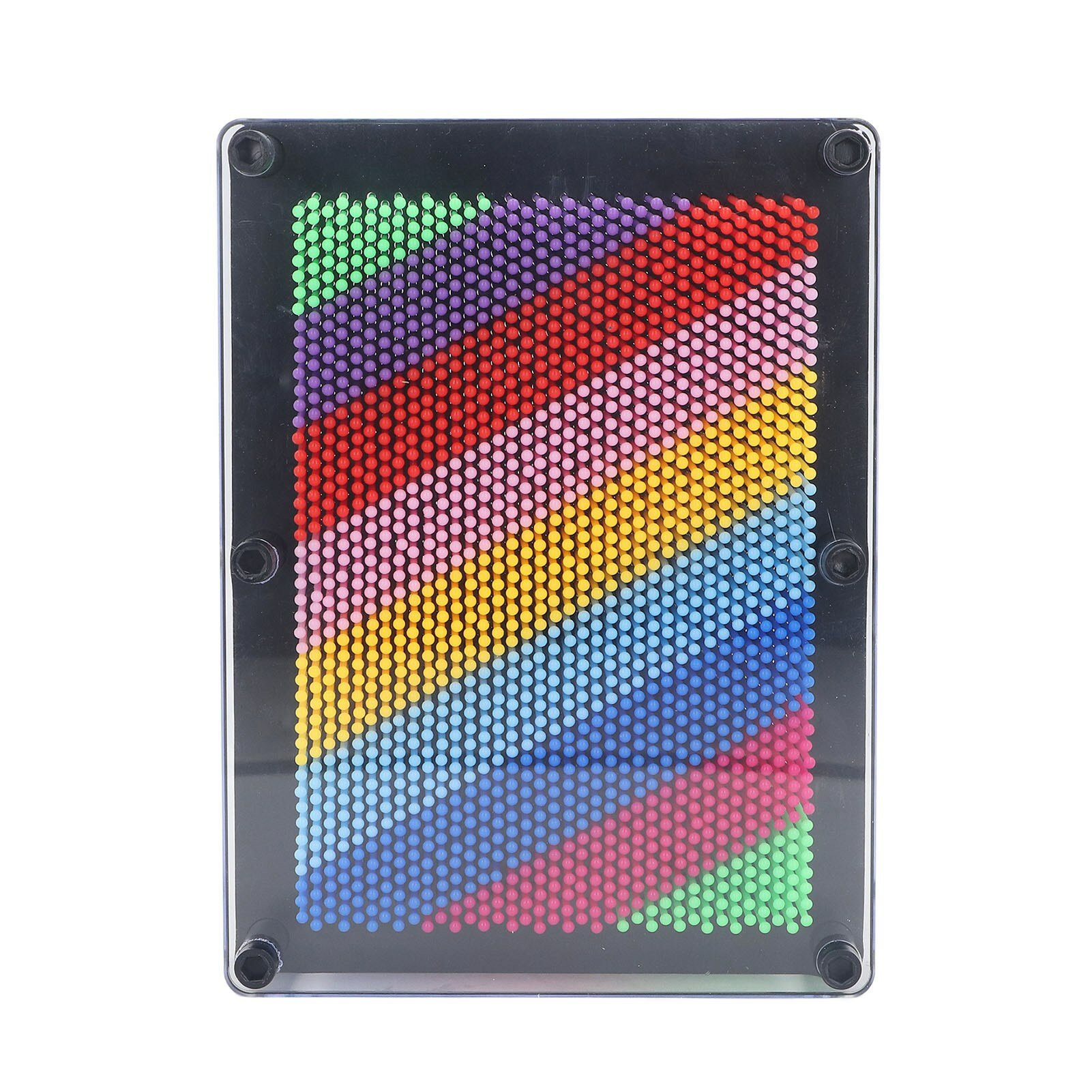 3D Булавка Художественная Доска Игрушка Скульптура Игра Большой Размер Ручная Форма Пластиковая Сенсорная Игрушка для Детей Мальчиков Девочек День Рождения Взрослых Черная Рамка