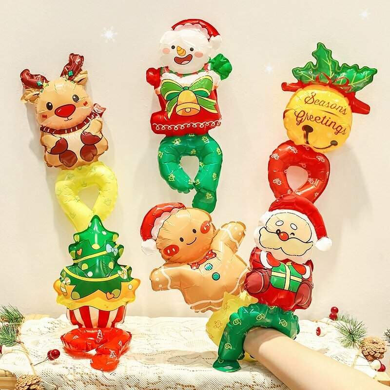 Рождественские украшения, браслеты, воздушные шары, подарки для детей в детский сад, реквизит для фотосессий, декор для