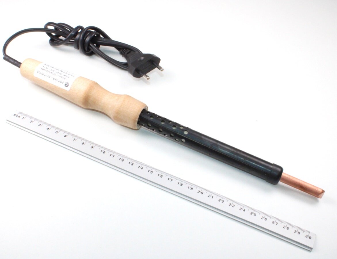 Паяльник ЭПЦН-100/36В (дер. ручка, жало 9мм)