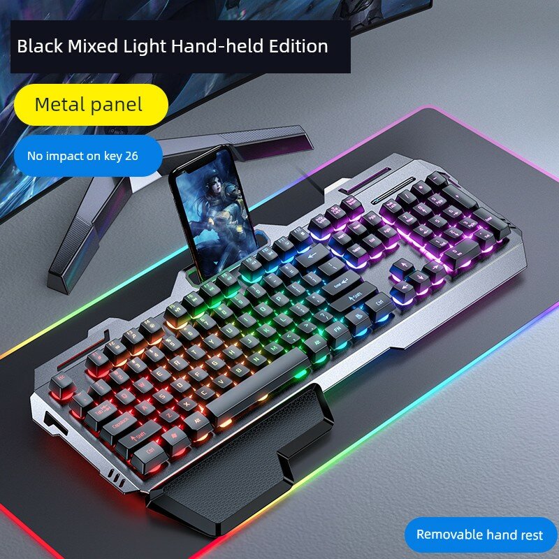 Комплект Forerunner GX80: клавиатура с механическим ощущением, игровая мышь, наушники для киберспорта, проводной
