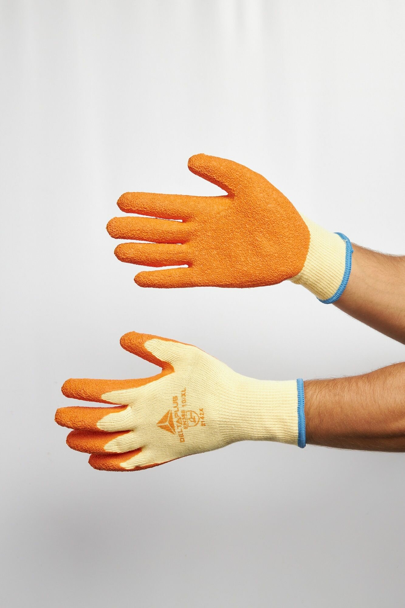 Рабочие перчатки Delta Plus VE730, трикотажные, латексное покрытие, размер 10