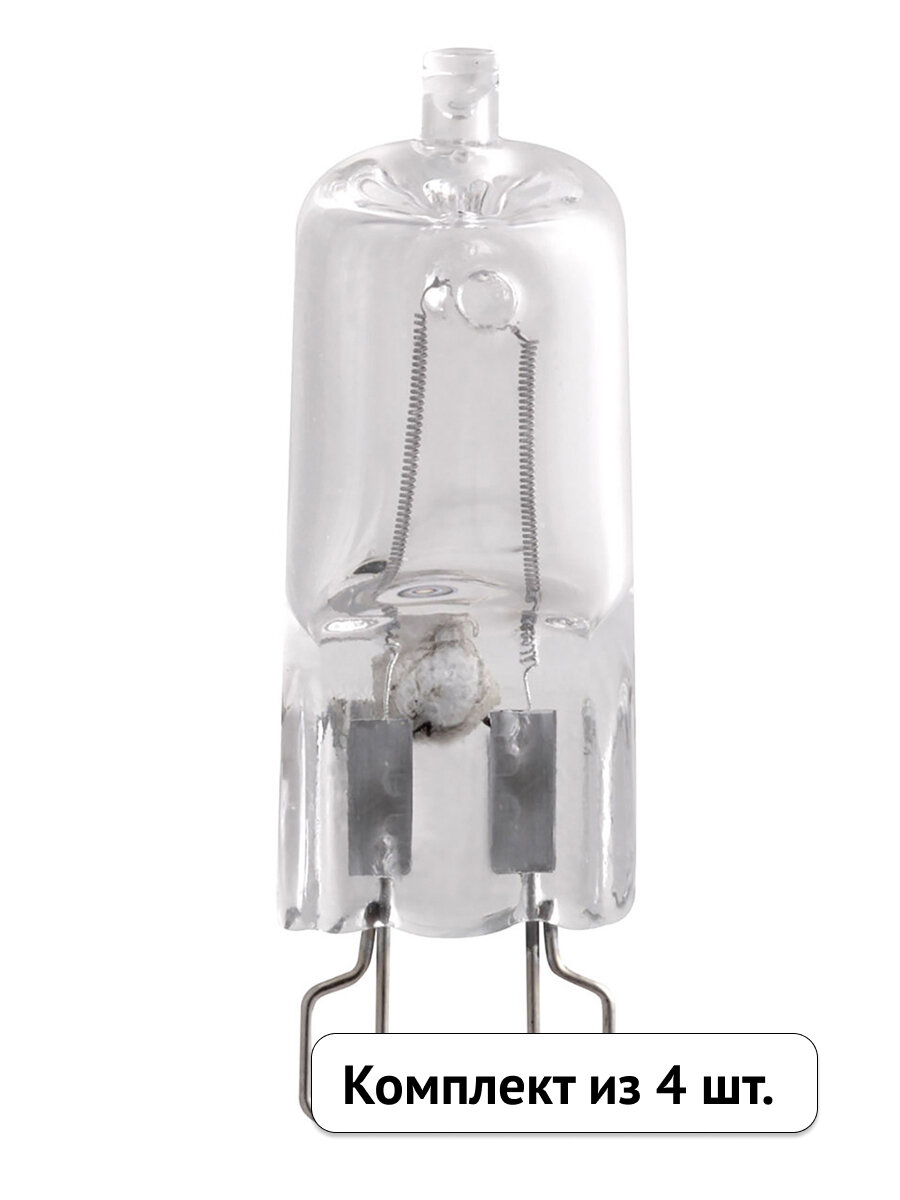 Лампочка галогенная Jazzway PH-G9 60Вт, 220-240В, прозрачная (комплект из 4 шт.)