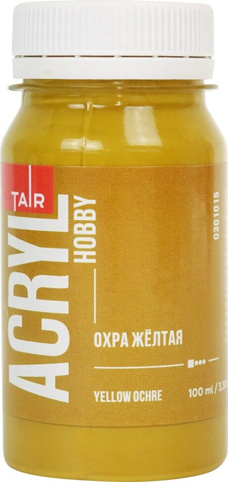 Акрил Охра желтая Акрил-Хобби 100мл, артикул 301015