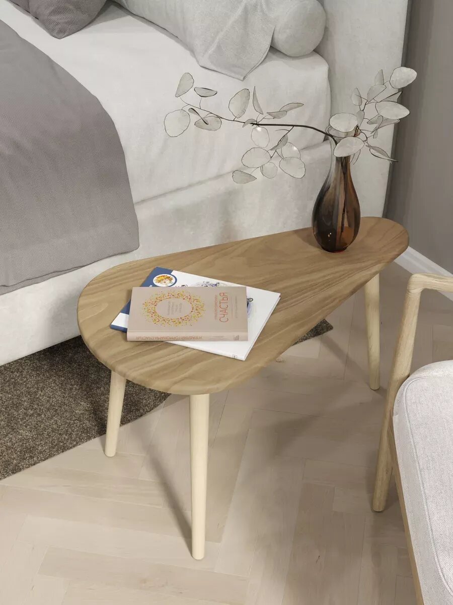 Столик журнальный каплевидный, от производителя