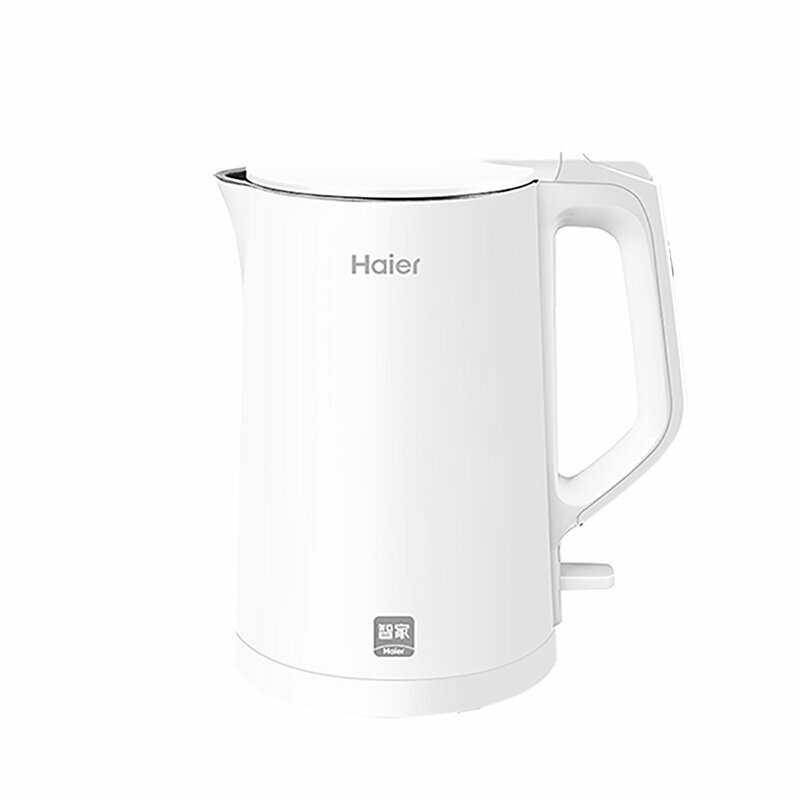 Электрочайник Haier HKT K5M17W большой емкости, 1700 мл, из нержавеющей стали, белый