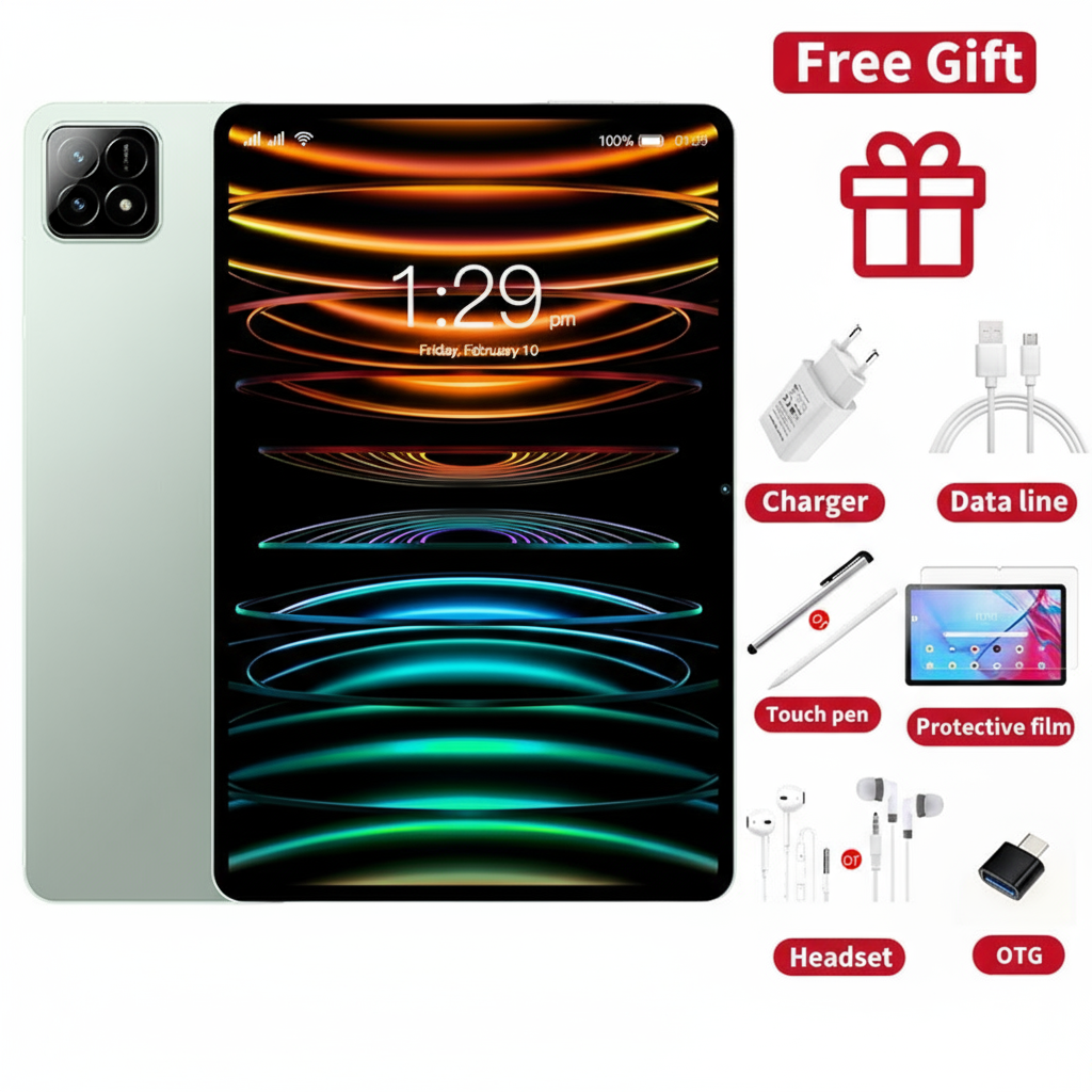 DOOGEE Pad 7S PRO 11" планшет Android 15 64 ГБ 16GB 1TB, Зеленый, green