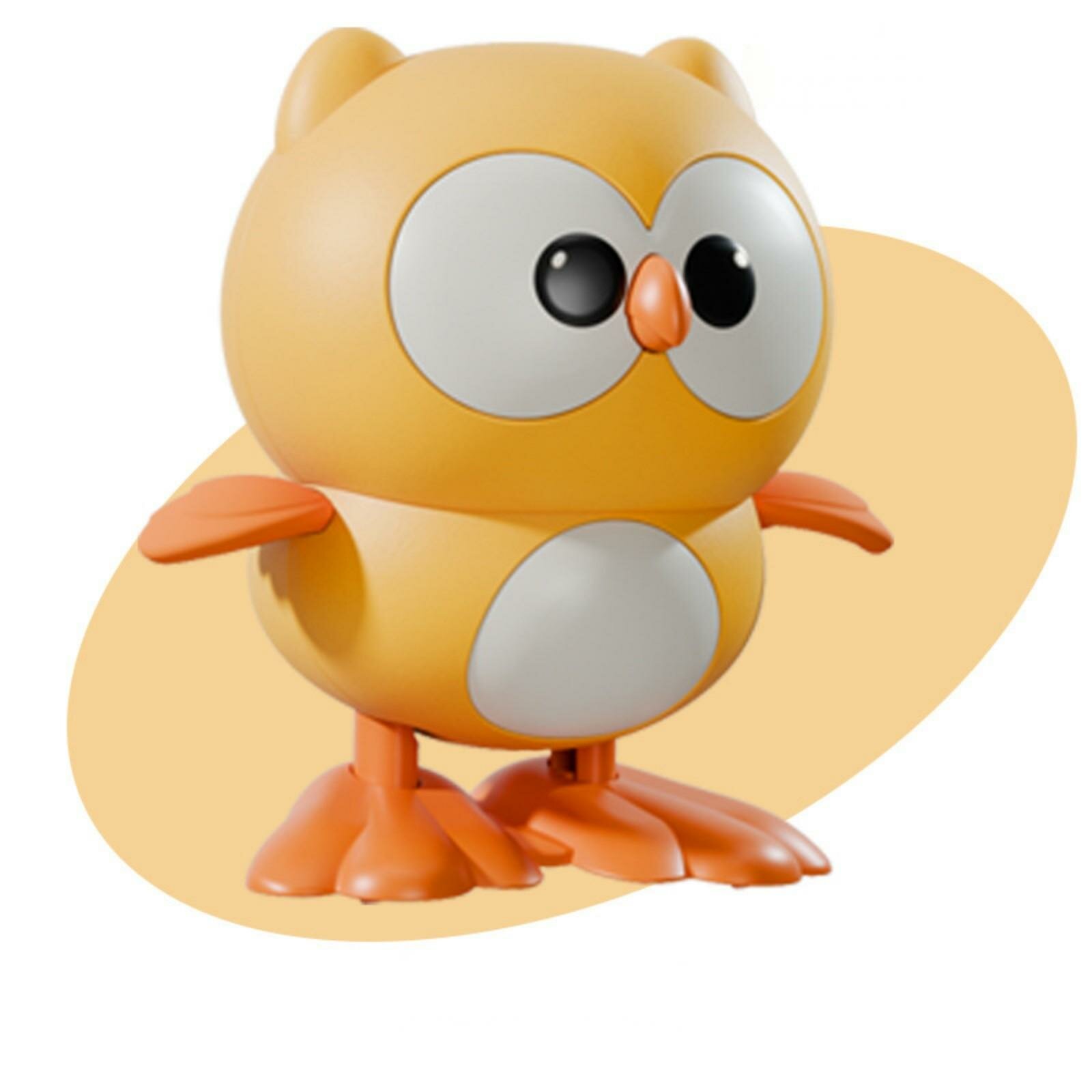 Игрушка для детей Механическая сова Лимонно-желтый цвет Рост 8 см Материал ABS пластик Интерактивная образовательная игрушка Тип животные Пол унисекс Возраст 0-10 лет Для мальчиков и девочек Развлекательная разработка для детей 1-2 лет Без батарейки Китай