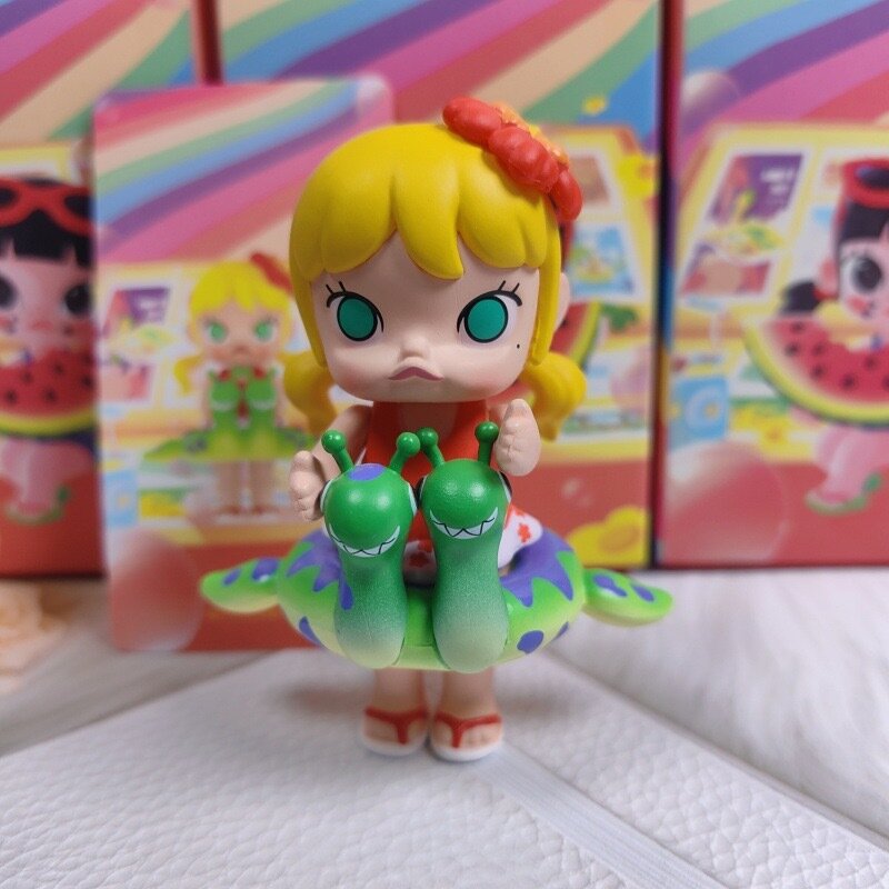 Слепые коробки POPMART, Молли, фигурки из моих детских слепых коробок, игрушки, украшения для рабочего стола и автомобиля.