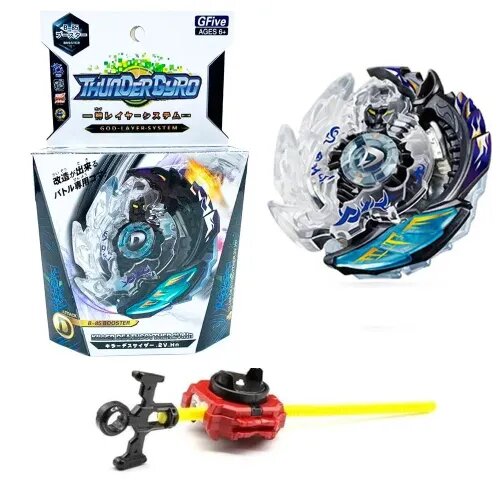 Волчок Бейблэйд Киллер Десузер (Killer Deathscyther) модель B-85 с пусковым устройством и рукояткой, игрушка для детей Бейблейд