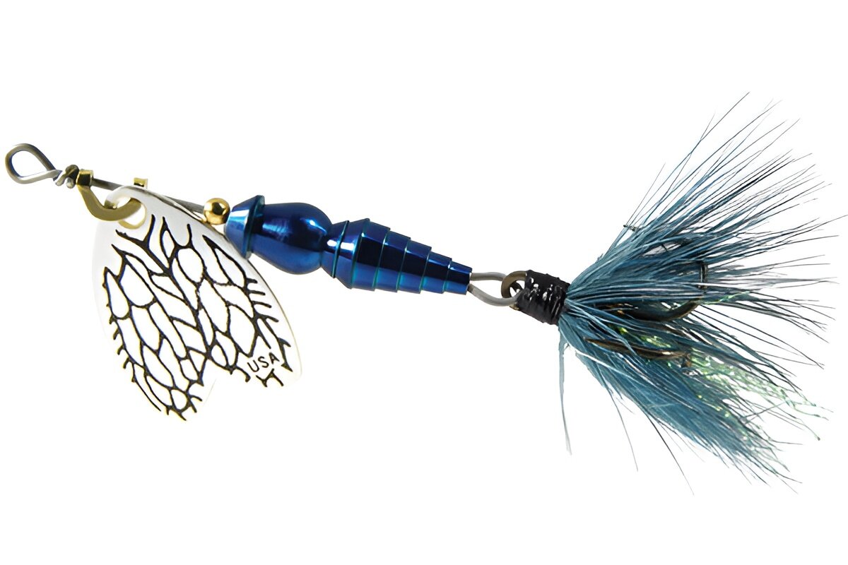 Блесна вращающаяся Mepps BUG, 0, тройной крючок, Iron Blue, 1 шт.