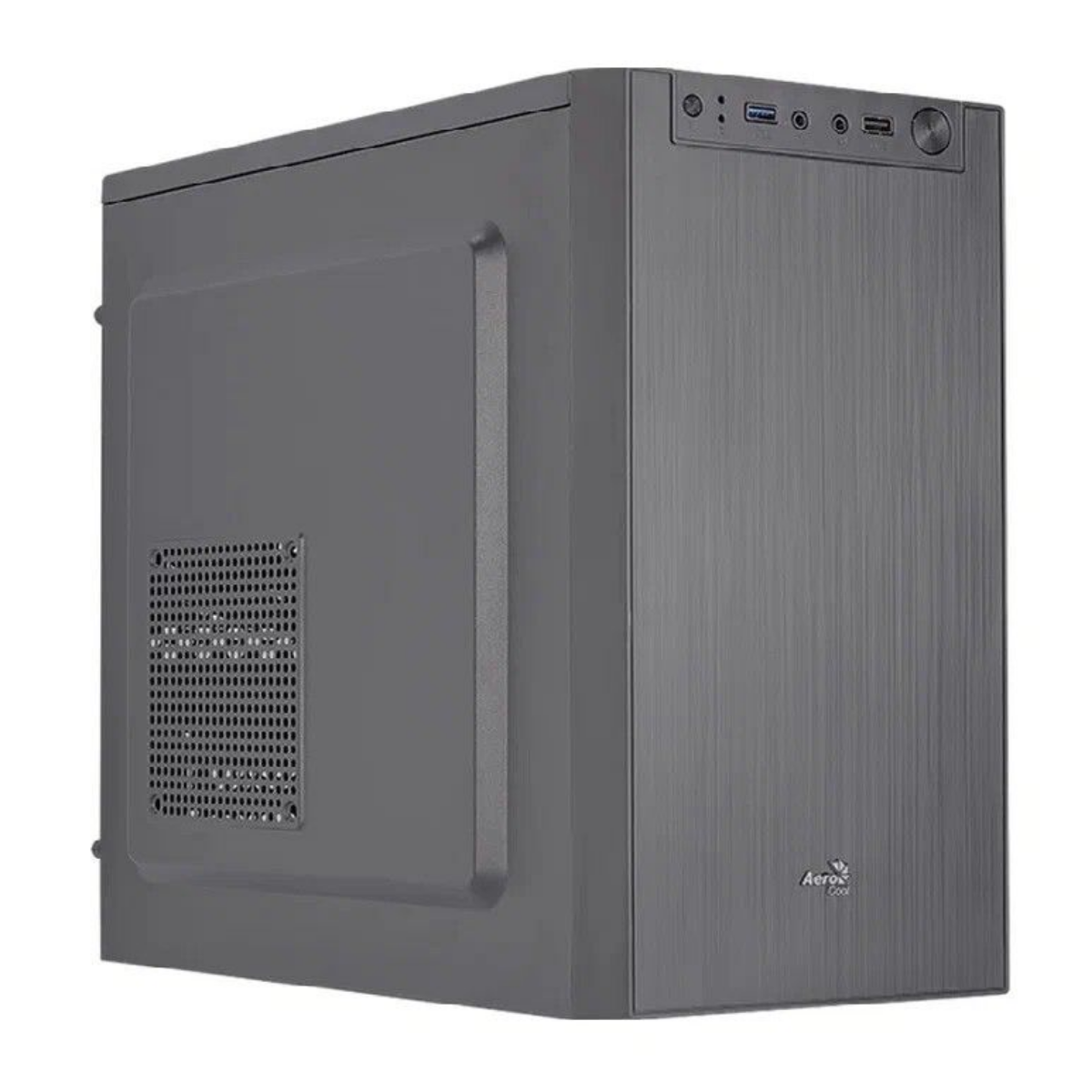 Корпус для компьютера Aerocool Cs-108-S-BK-v1, черный, mATX, без БП