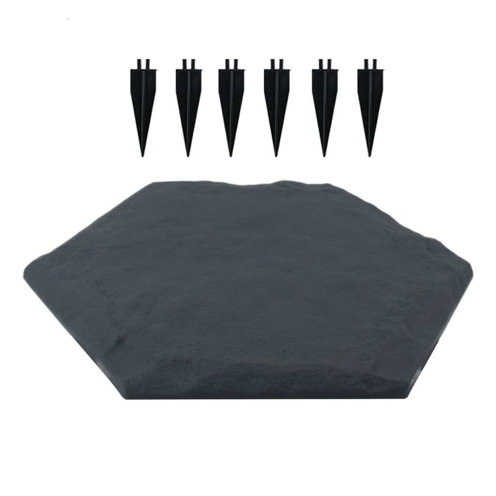 Садовая тротуарная плитка «под камень», Черный голубой - Шестиугольник