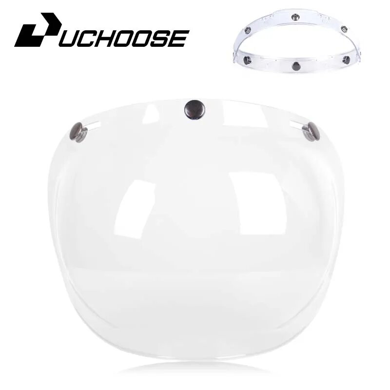 Защитная Пленка Для Винтажного Открытого Мотошлема В Ретро-стиле, Аксессуары Для Полушлема С Защитной Маской/очки