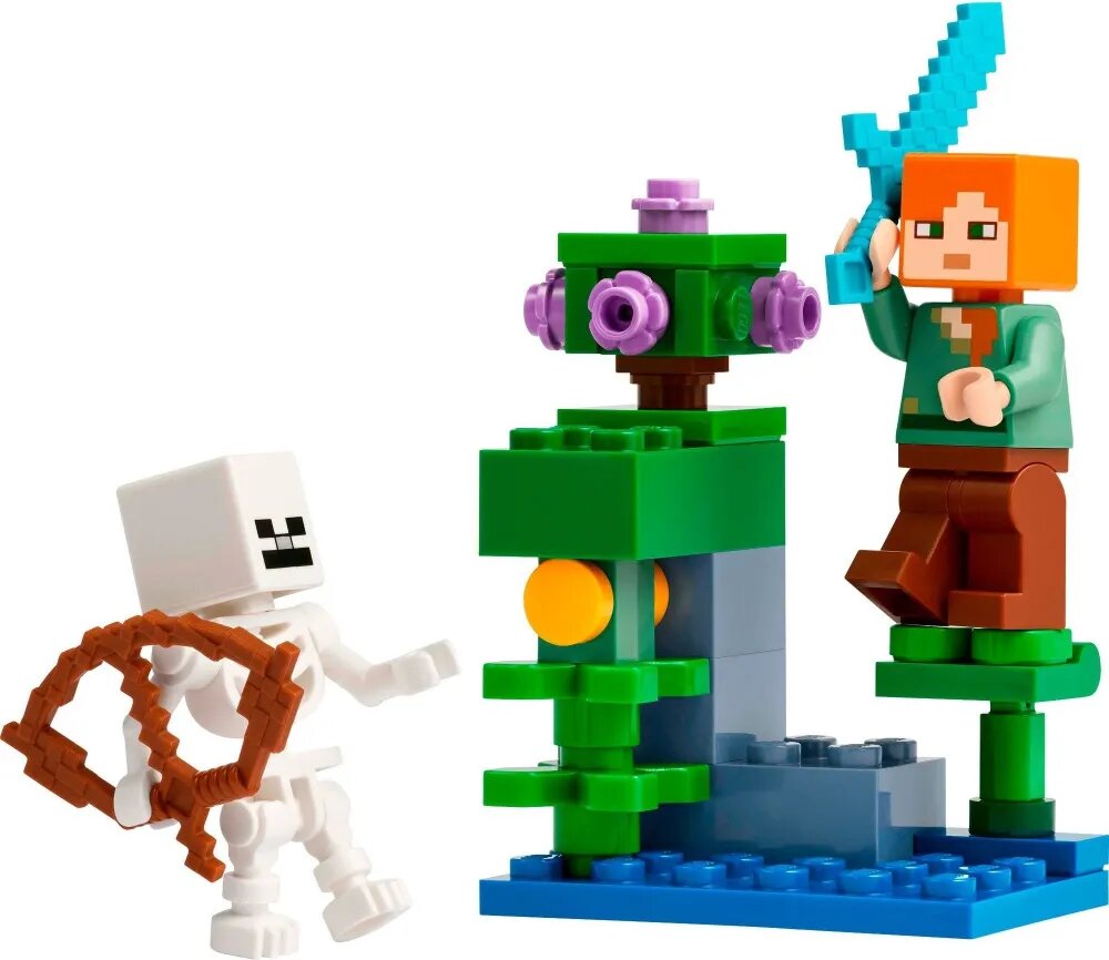 Конструктор LEGO Minecraft 30705 Бой в пещере, 40 деталей, возраст 9-14 лет — фото 1