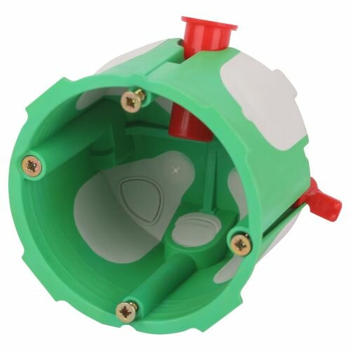 Коробка установочная ЭРА KUU-68-55-unibox двухкомпонентная универсальная зеленая 68х55мм UniBox саморезы IP30 ( 5шт )