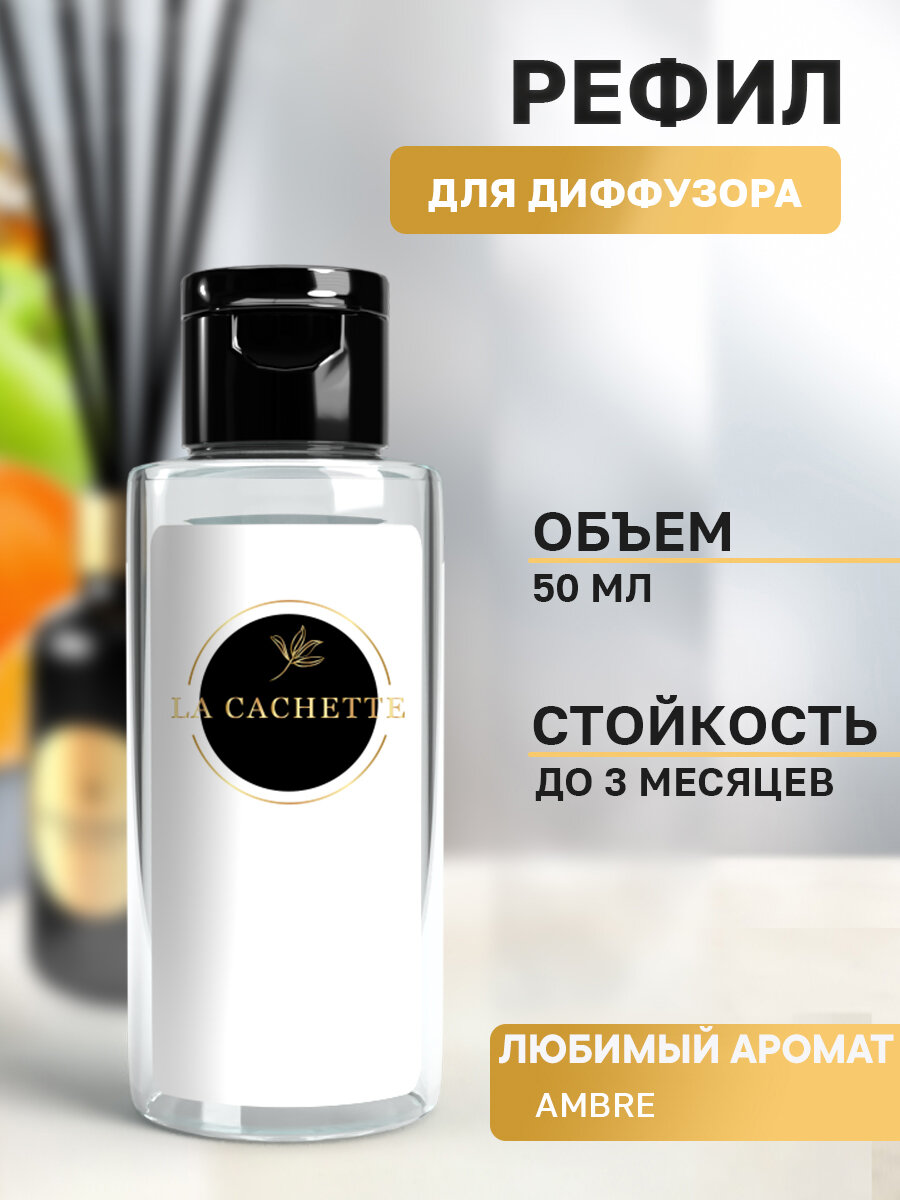 Сменная жидкость для диффузора/рефил M014 Ambre, 50мл