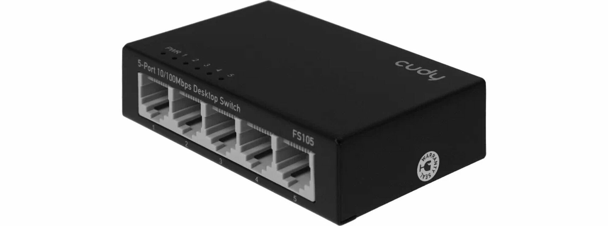 Коммутатор Cudy FS105, 5 портов 100 Мбит/с RJ45, металлический корпус