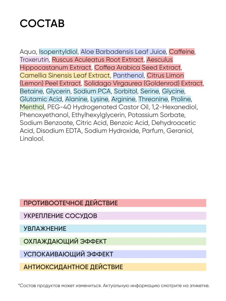 ICON SKIN Лимфодренажный тоник для всех типов кожи от отеков, с кофеином, 150 мл