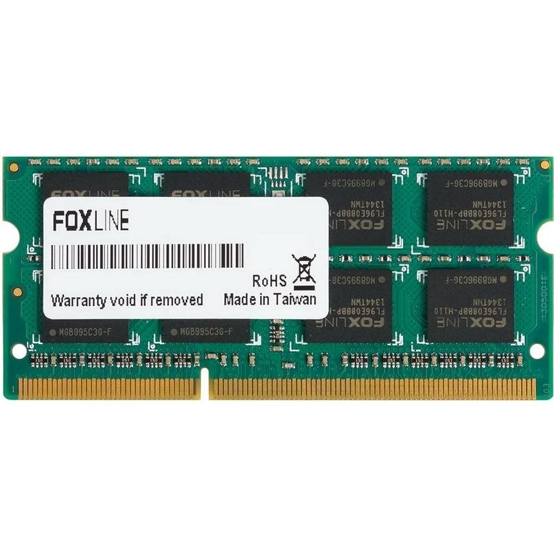 Оперативная память для ноутбука 4Gb (1x4Gb) PC4-25600 3200MHz DDR4 SO-DIMM Unbuffered CL22 Foxline FL3200D4S22-4G