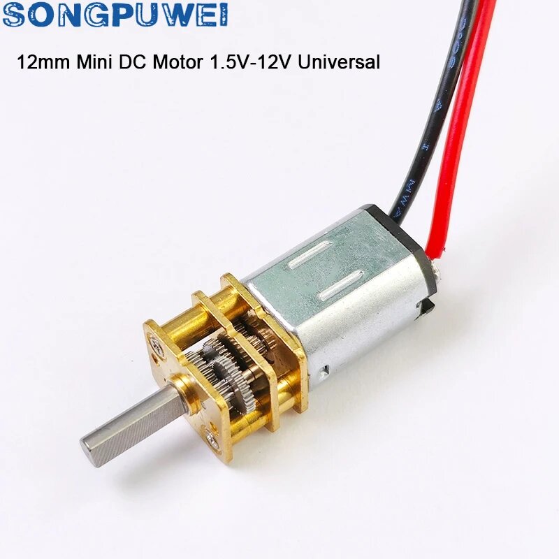 DC N20 мотор-редуктор 12V, 6000RPM