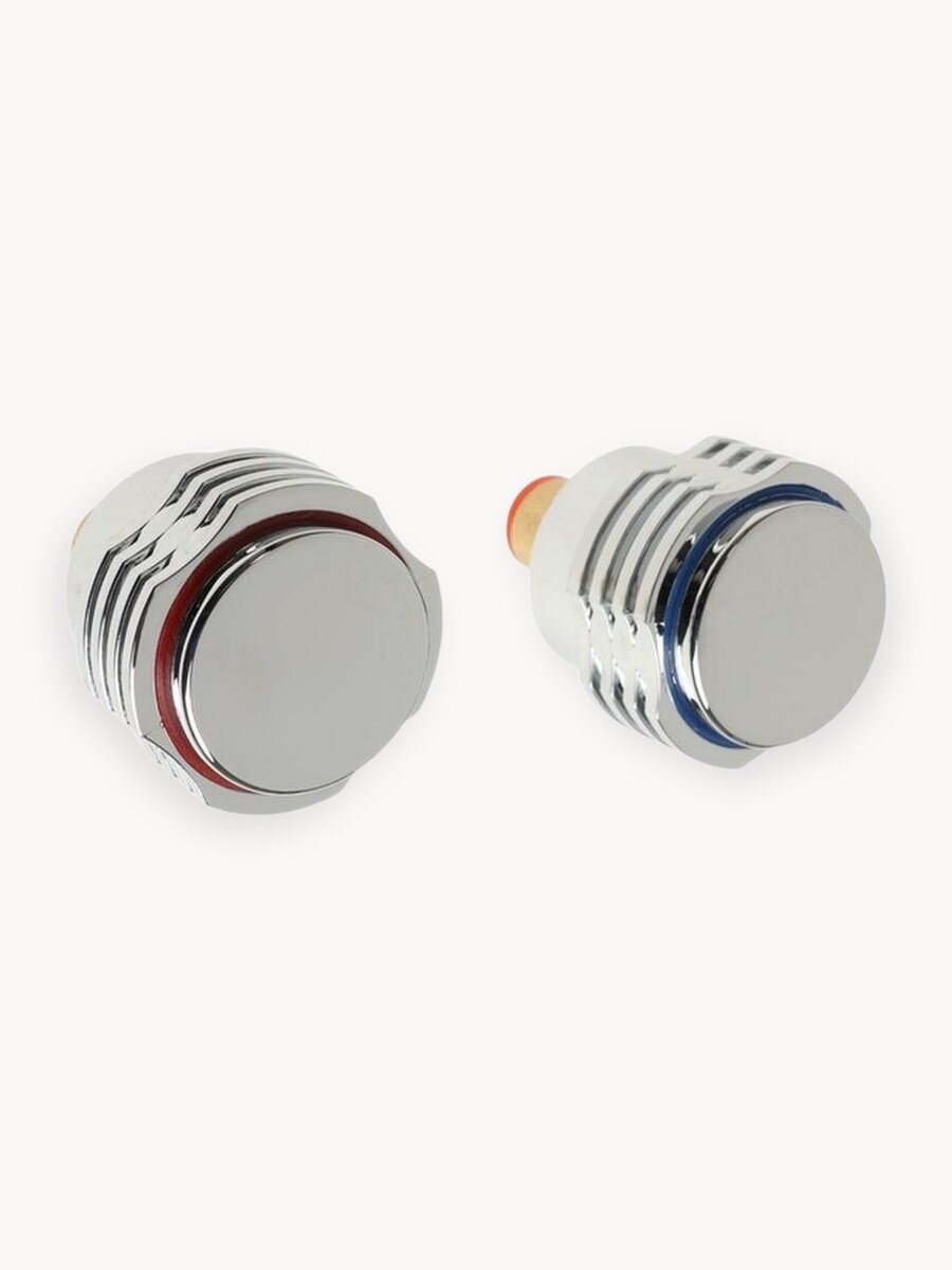 Набор ручек для смесителя ZEIN Z004K, с латунной кран-буксой 1/2", пластик, цвет хром