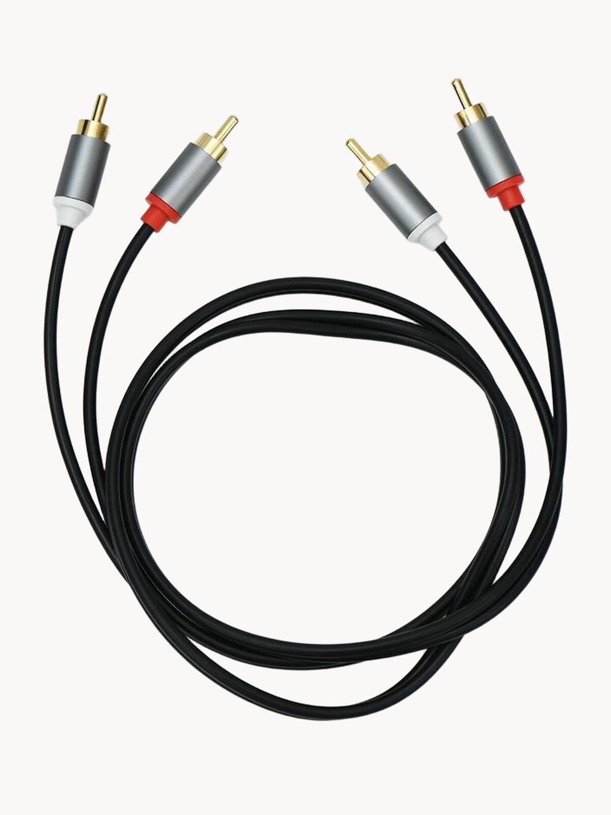 Кабель TUBON Аудио 2 RCA - 2 RCA Тюльпаны / Колокольчики R005 0.5м