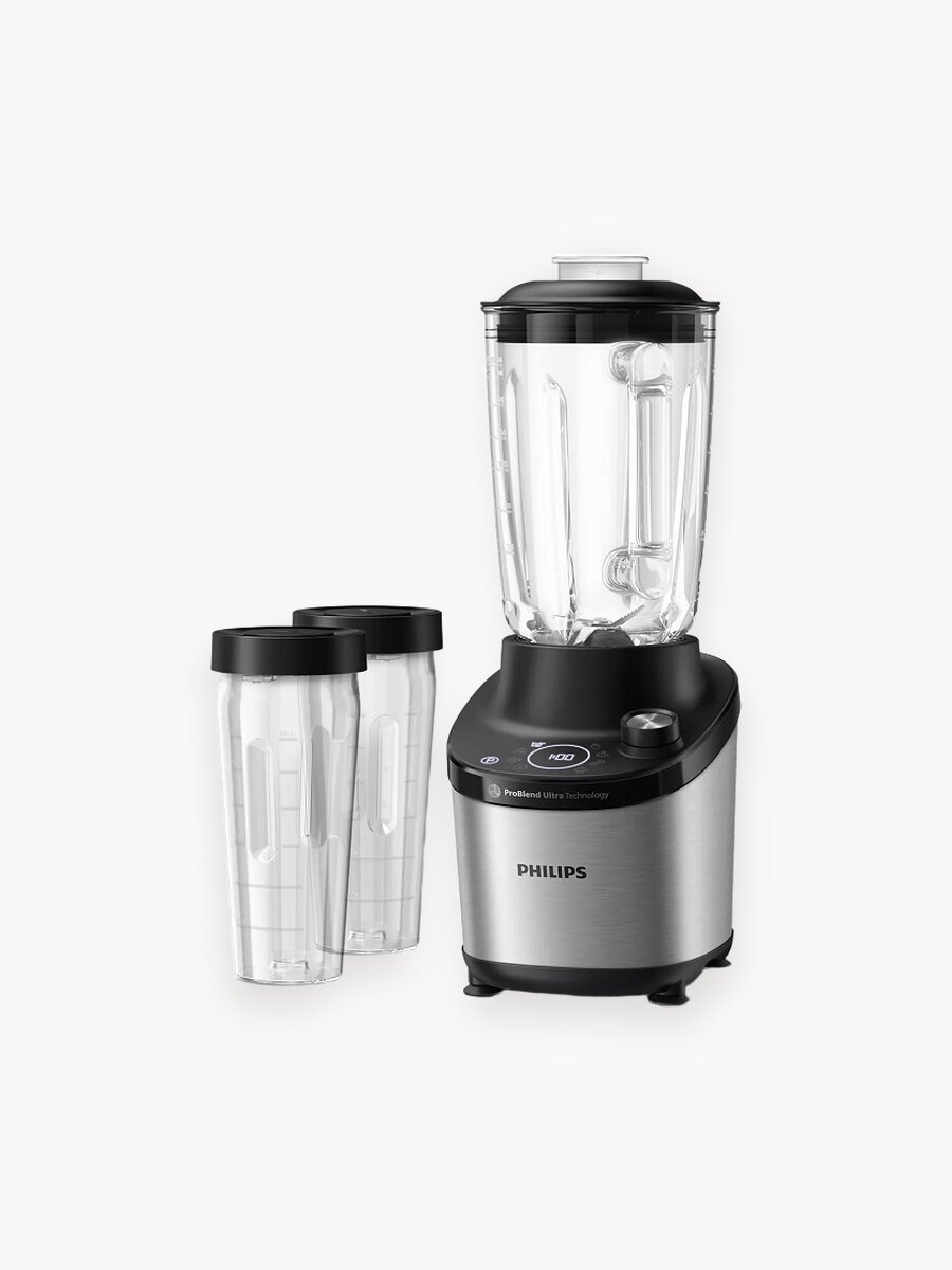 Стационарный блендер Philips HR3760/10, 12 скоростей, стекло, 2л