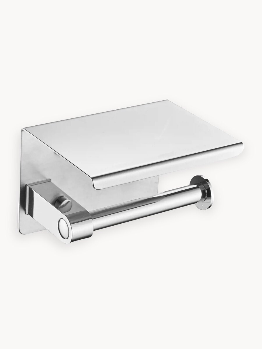 Держатель для туалетной бумаги с полкой