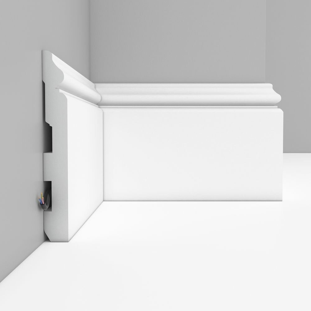 Плинтус Напольный Decomaster A118 В139хШ18хД2000 мм / Декомастер.