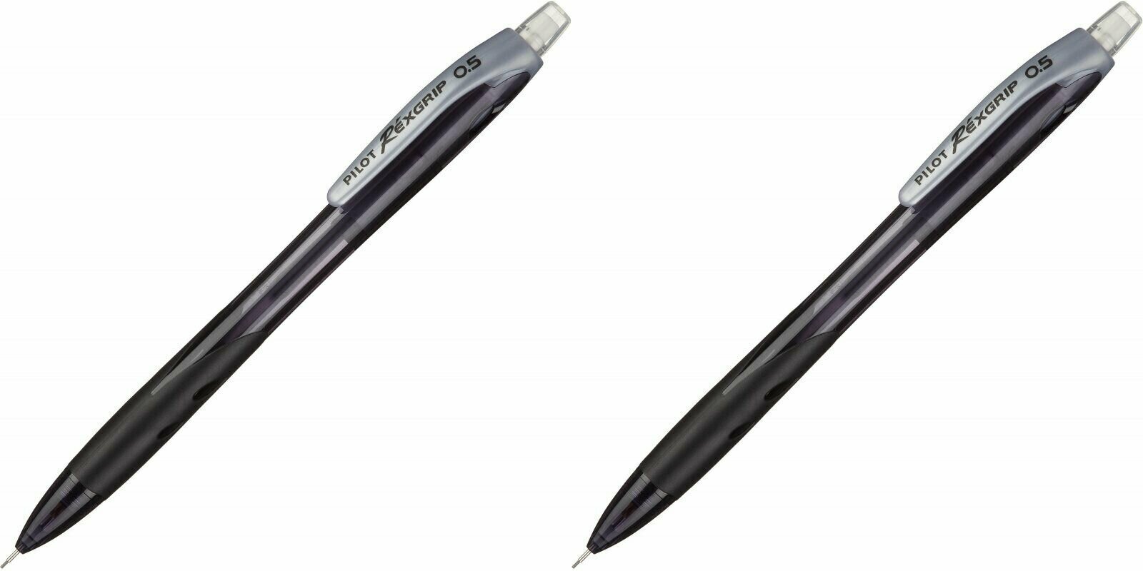 Pilot Карандаш механический H-105 Rex Grip, черный, 0.5 мм, 2 шт