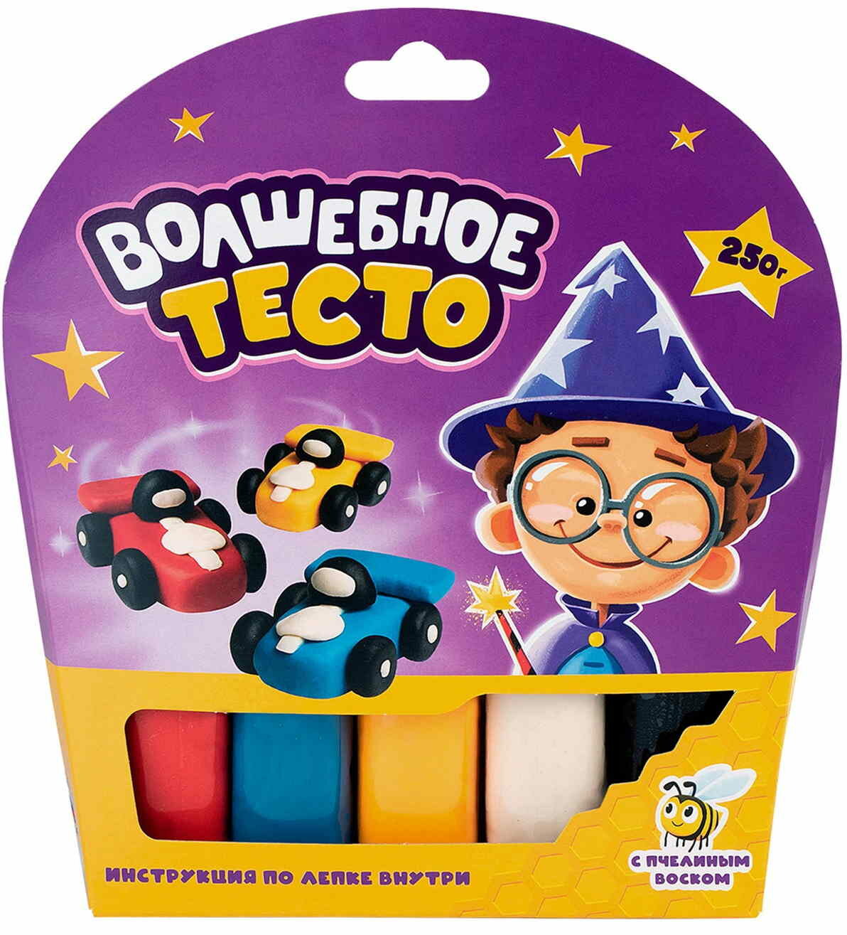 Тесто для лепки Волшебное тесто "Тачки" 250 грамм